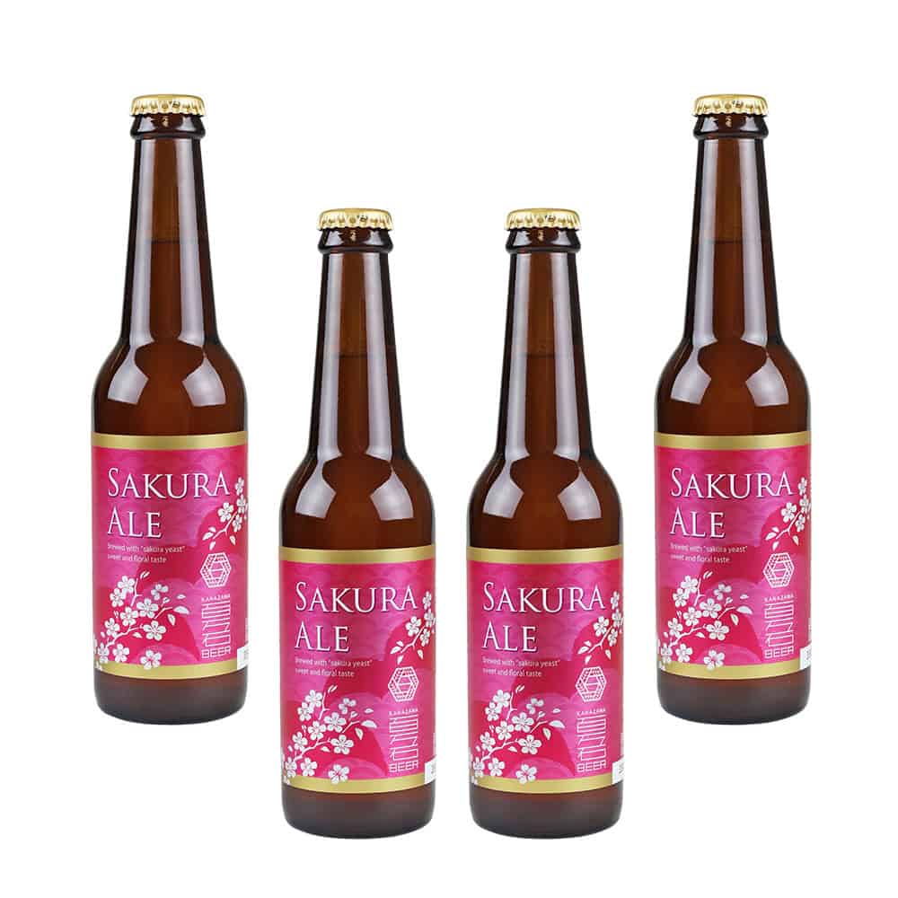 Kanazawa Sakura Ale Beer 330ml 4 pack